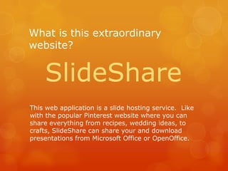 Slide share presentation | PPT