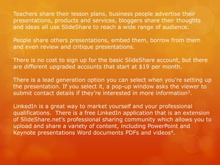 Slide share presentation | PPT