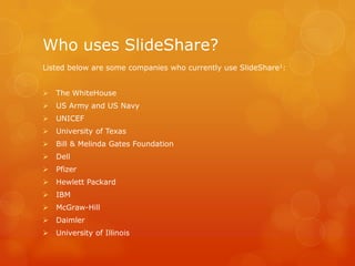 Slide share presentation | PPT