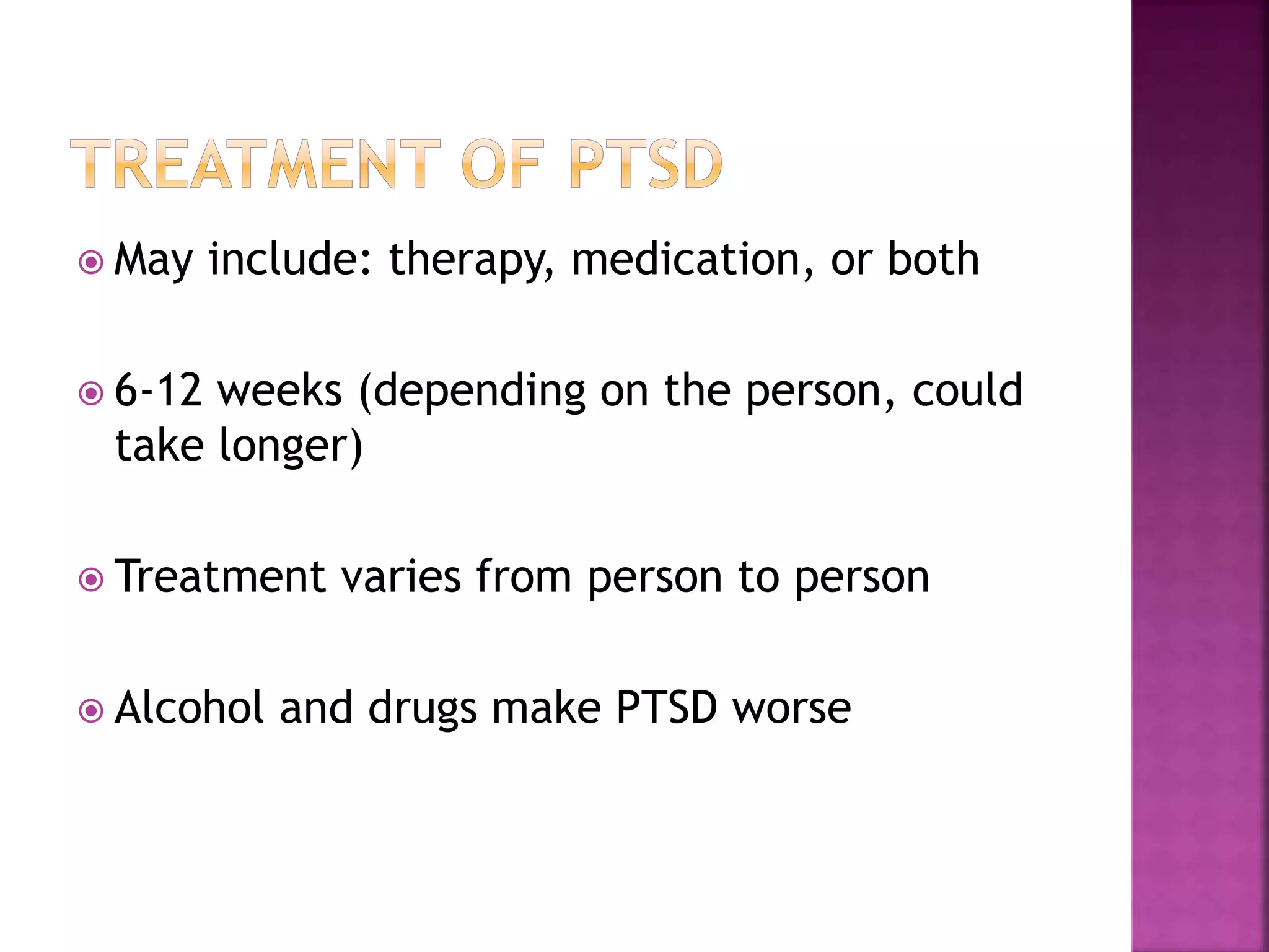 Post-Traumatic Stress Disorder (PTSD) | PPT