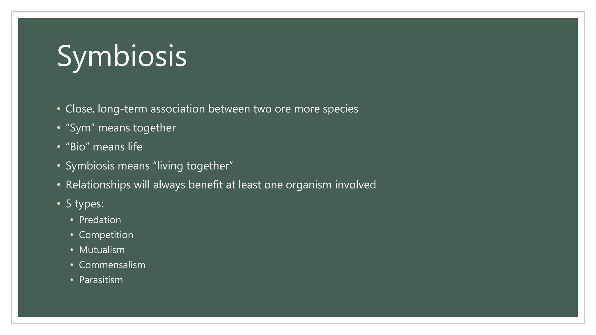 Symbiosis | PPT