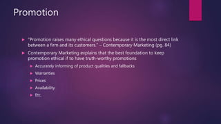 Ethical Marketing | PPTX