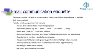 Professional Email communication etiquette | PPT
