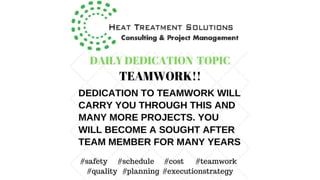 Project Management Dedication Tips | PPT