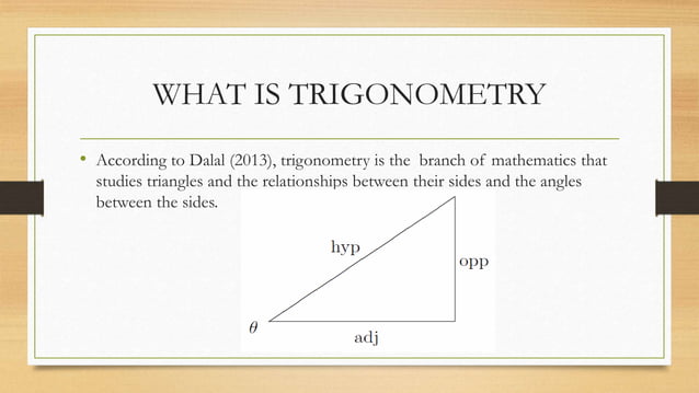 Trigonometry slide presentation | PPTX | Physics | Science