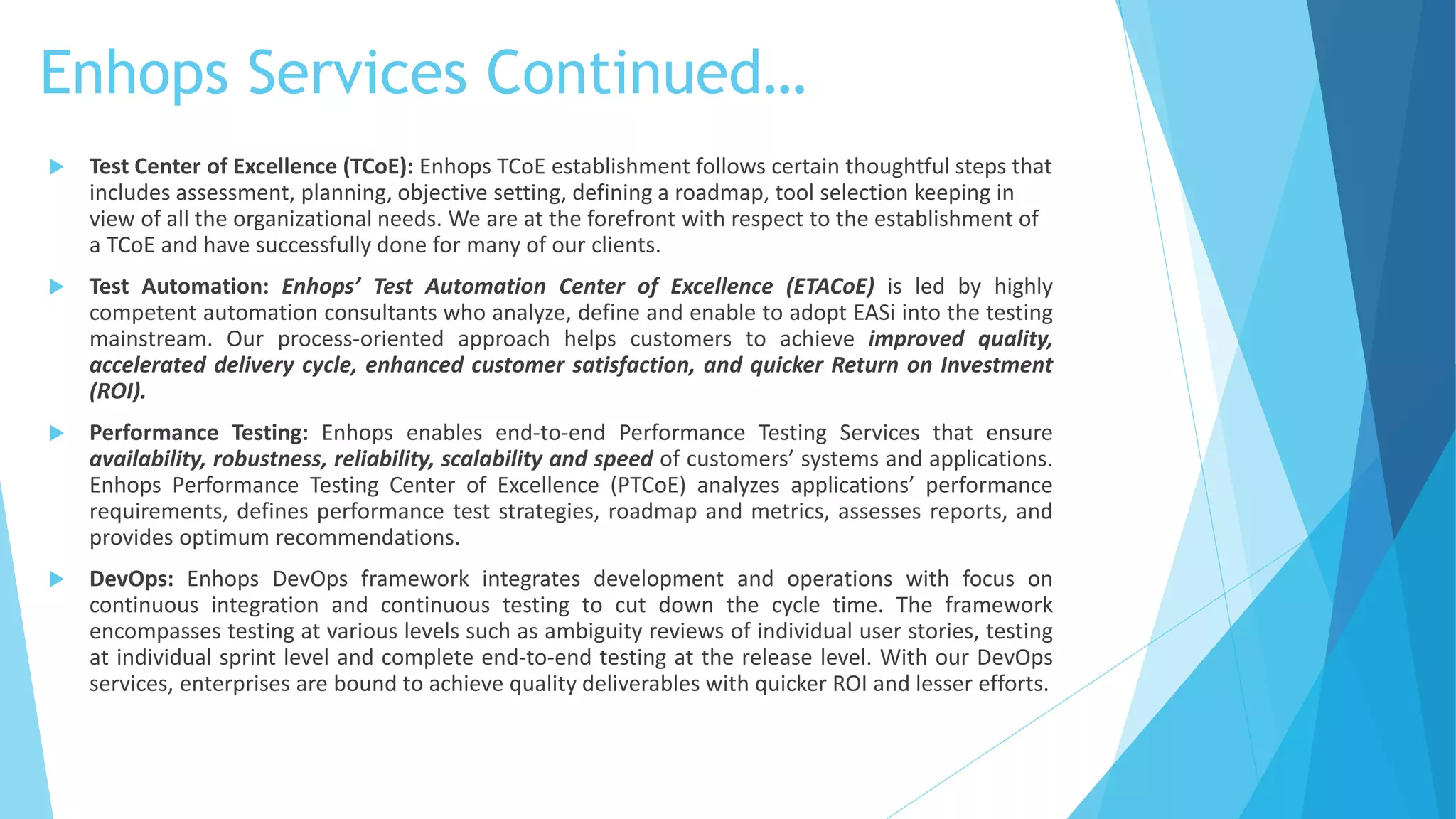 Enhops Services & Capabilities | PPT