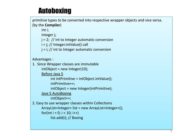 Java New Programming Features | PPT
