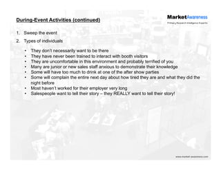 Implementing a Trade Show Intelligence program | PPT