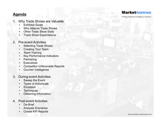 Implementing a Trade Show Intelligence program | PPT