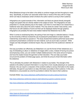 Slideshare Presentation Memo | PDF | Desktop Publishing | Computer ...