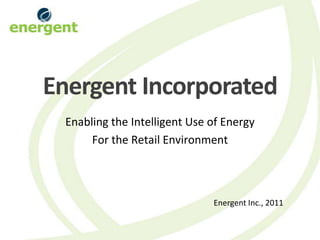 Energy Management for Retail | PPTX