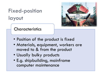 Process choice and layout decisions in manufacturing and services | PDF ...