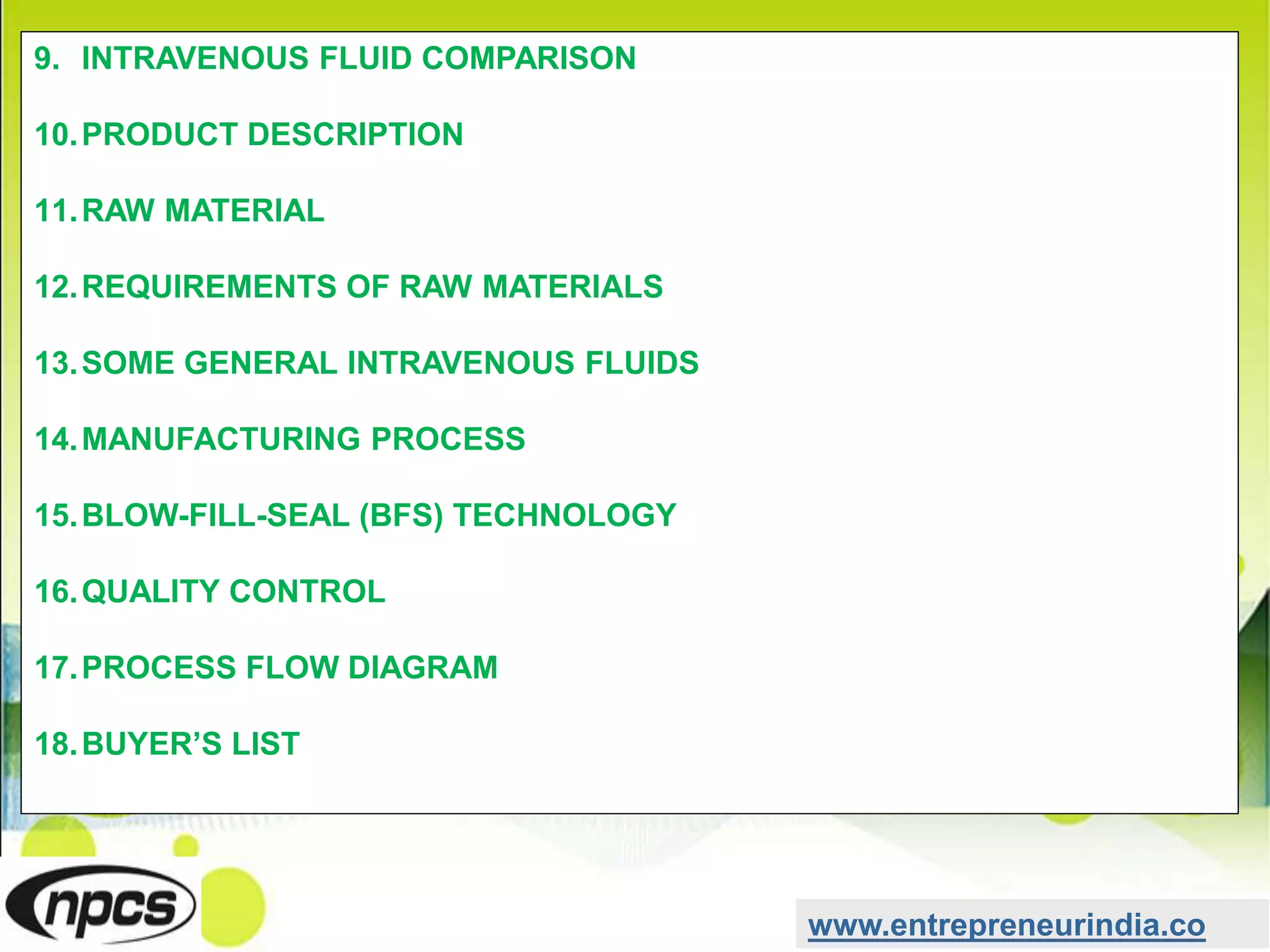 Production of I.V. Fluids (Saline and Dextrose). Intravenous Solution ...