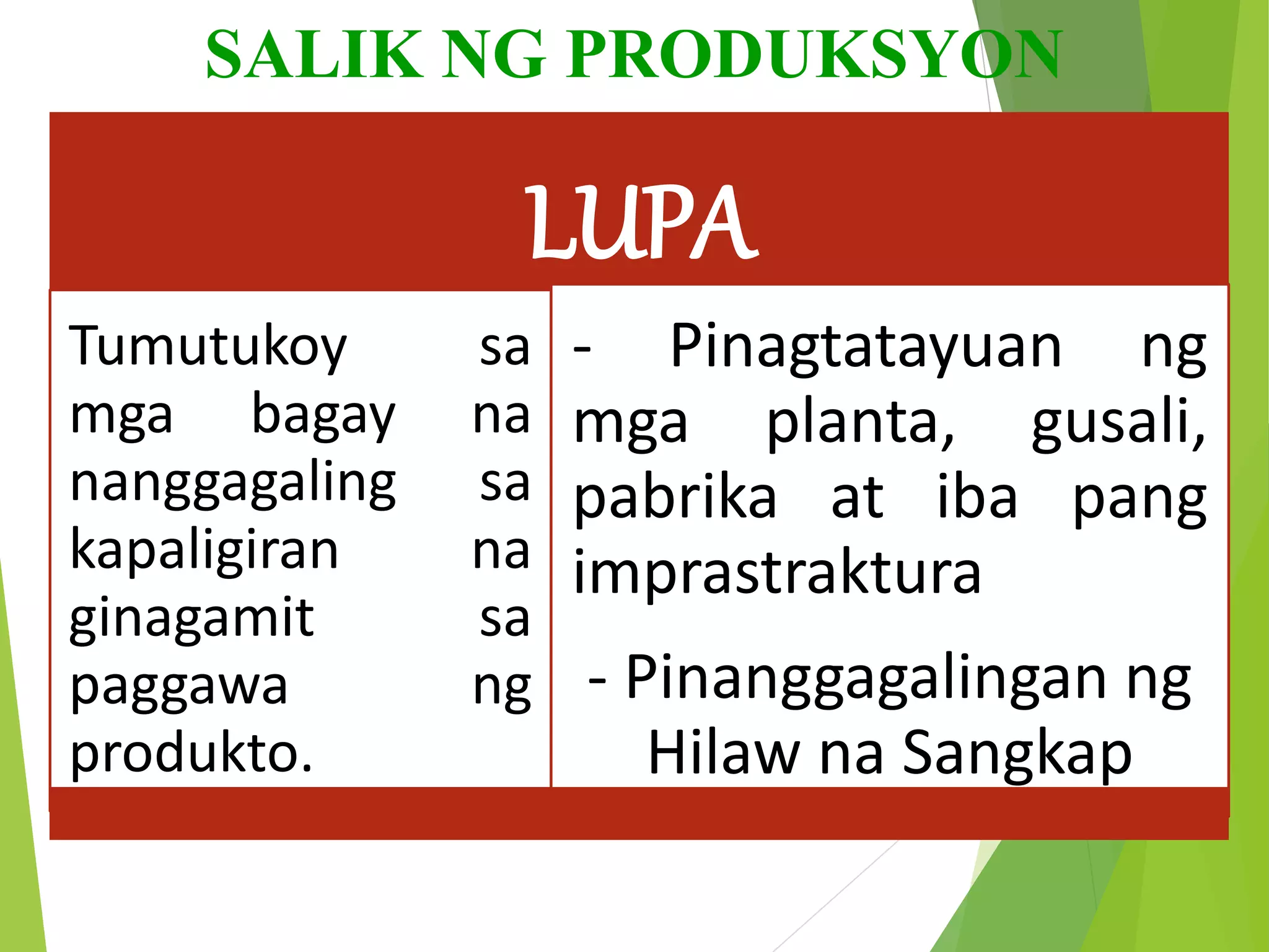 PRODUKSYON | PPTX