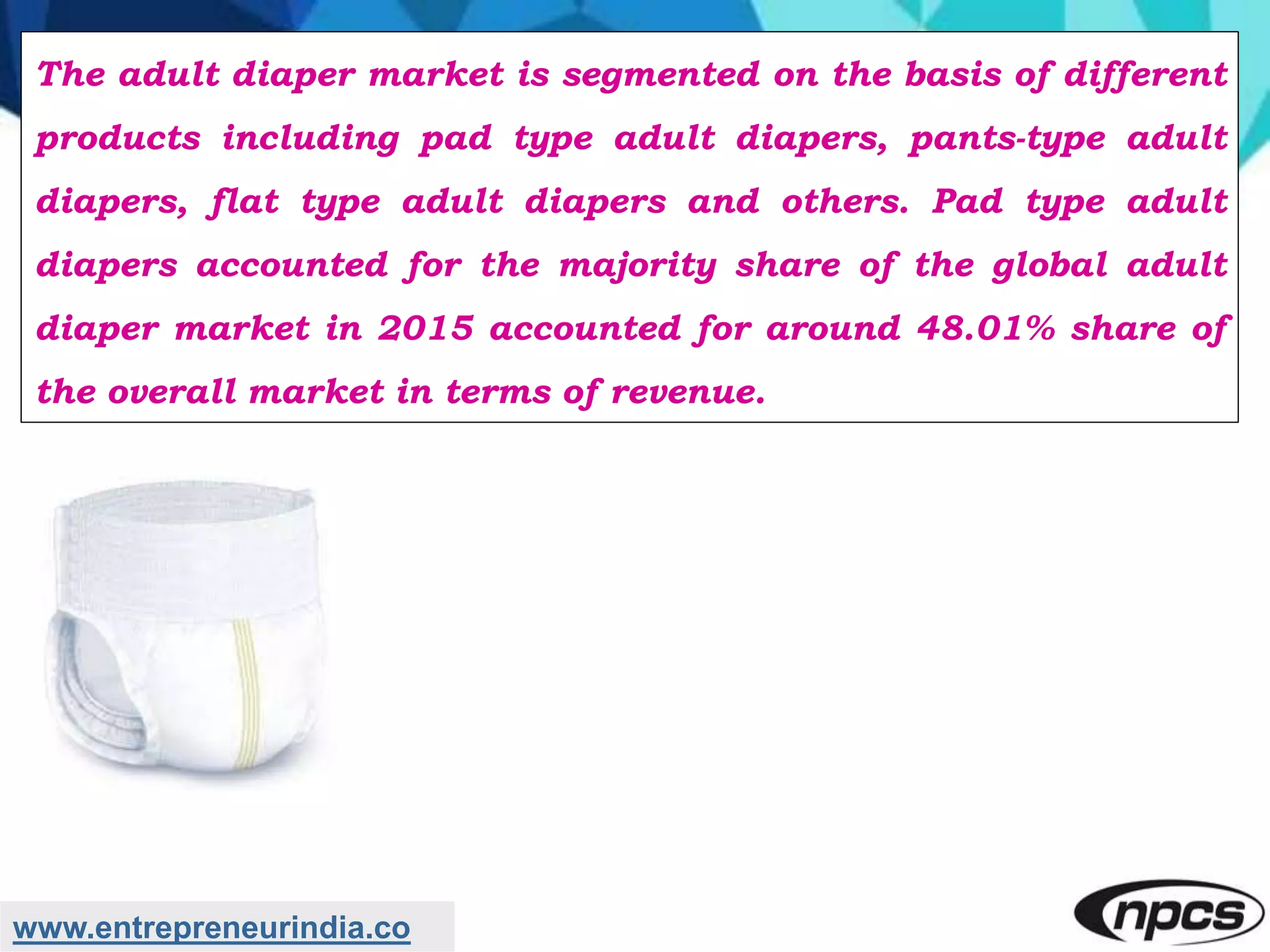 Profitable Project Investment Opportunity in Adult Pull-up Diapers ...