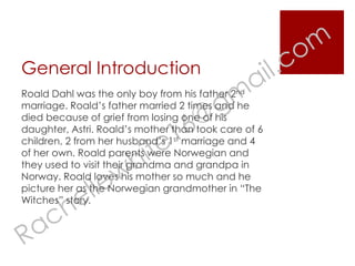 Reviewing Roald Dahl Biography | PPTX