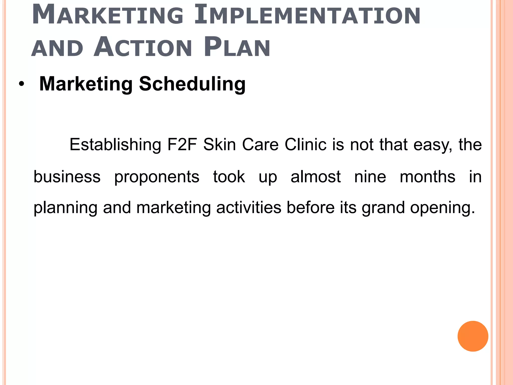 Marketing Plan (Facial Care Clinic) | PPTX