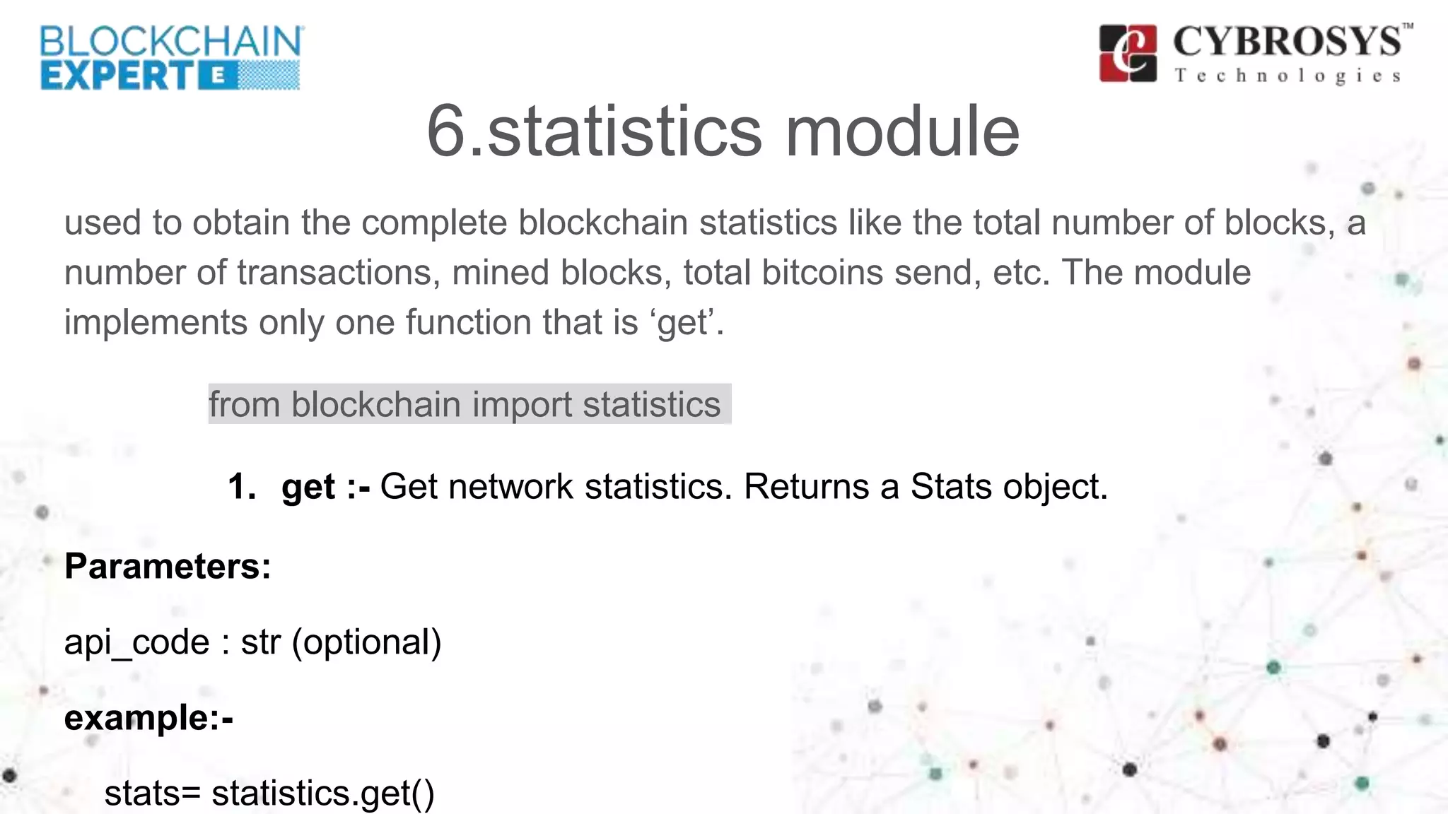 Python packages for blockchain | PPT
