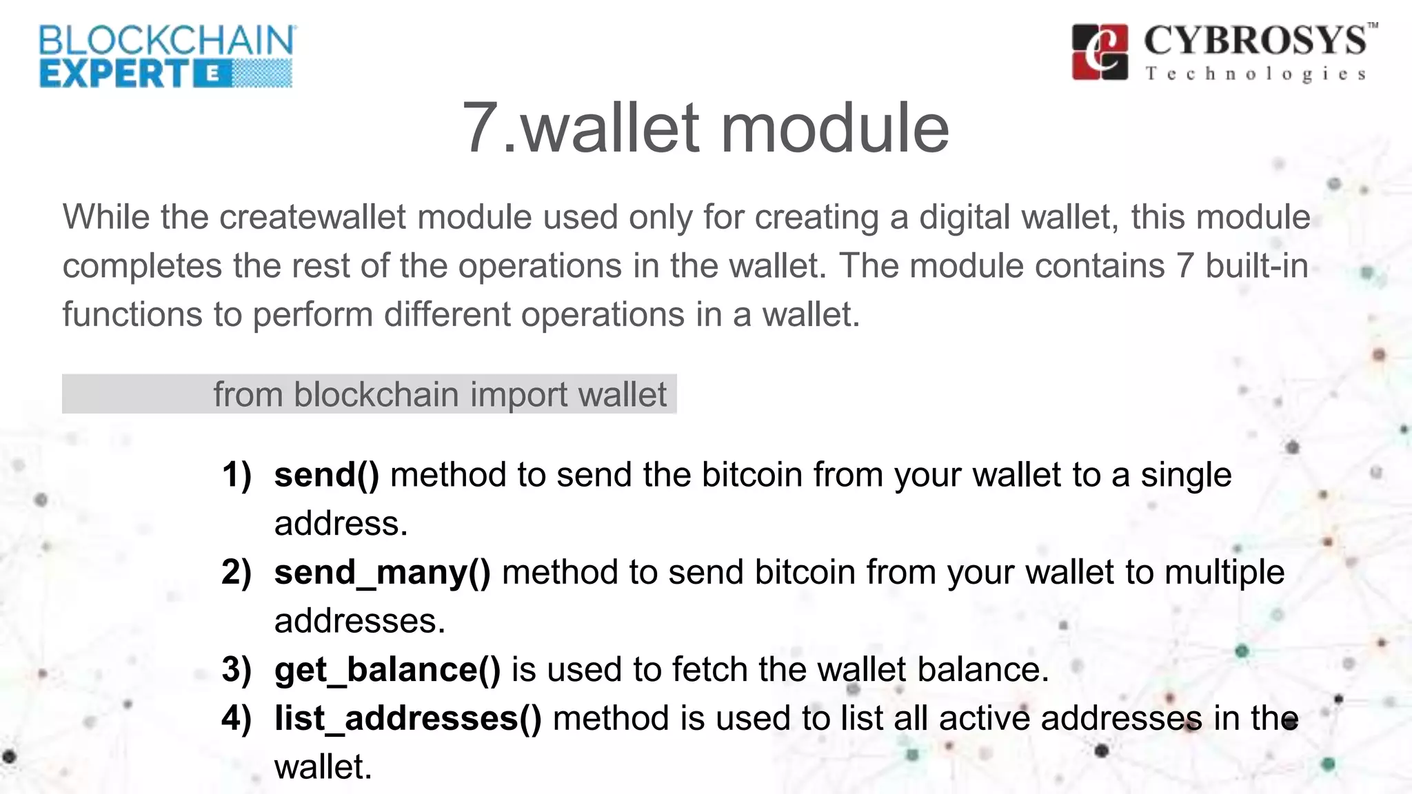 Python packages for blockchain | PPT