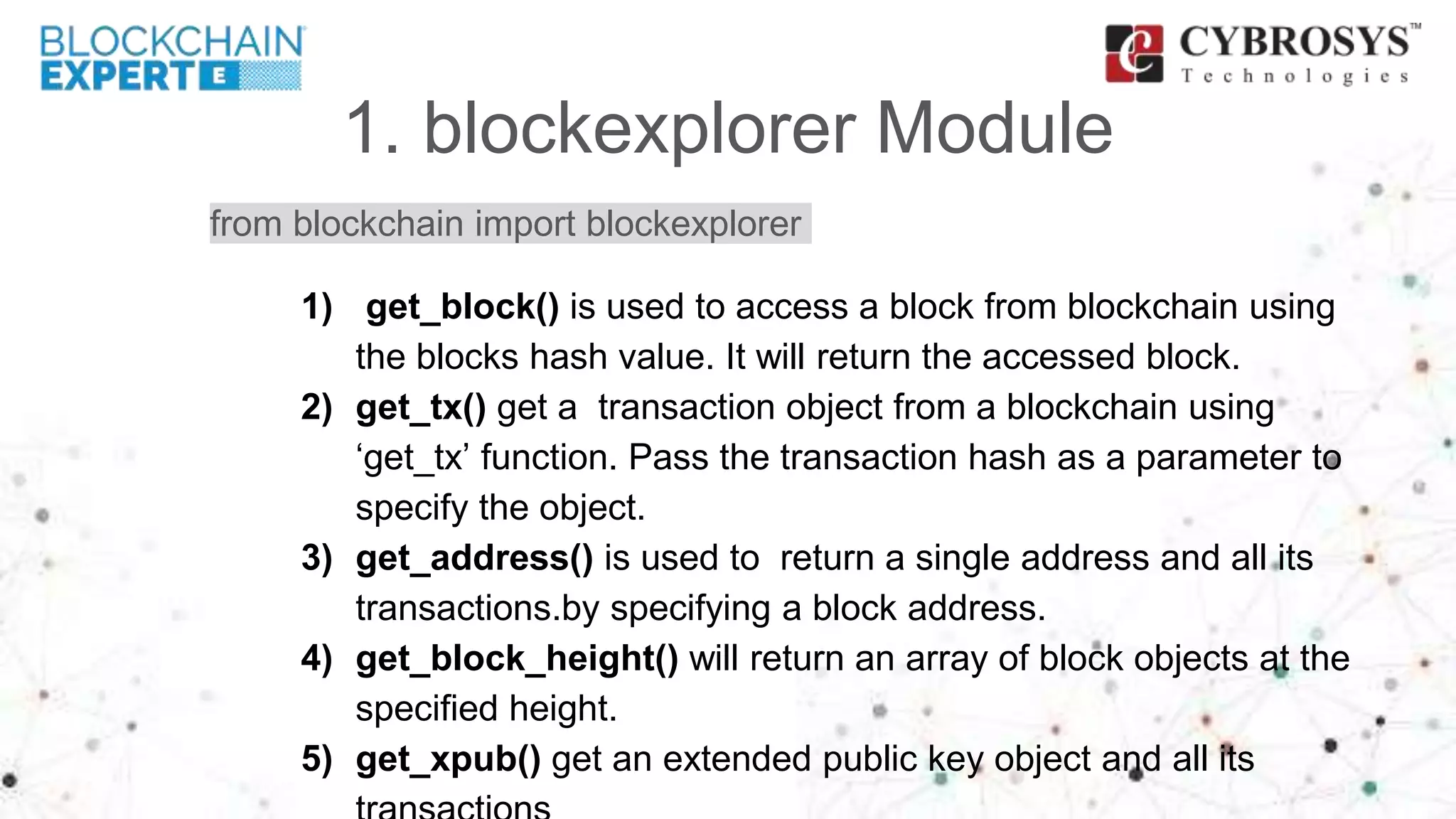 Python Packages For Blockchain Ppt