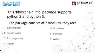 Python packages for blockchain | PPT