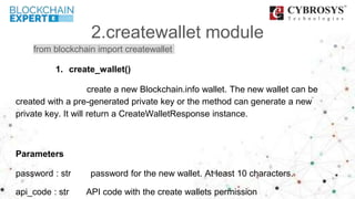 Python packages for blockchain | PPT