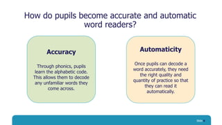 Support for secondary school pupils who are behind with reading | PPTX