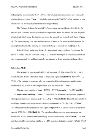 Multiple Regression Sample Paper | PDF