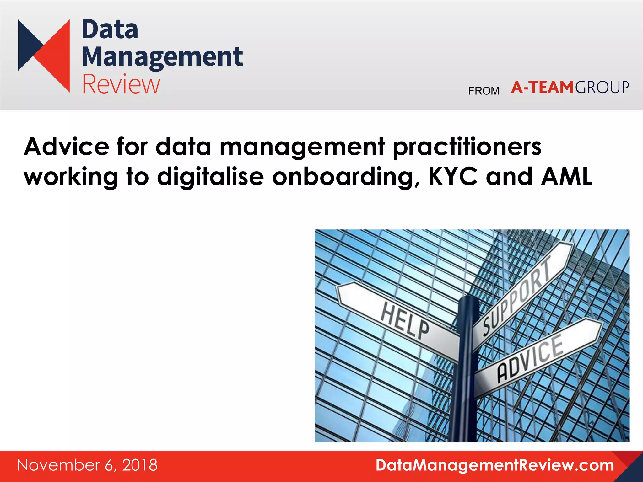 Regtech: How to digitalise the customer experience with KYC and AML ...