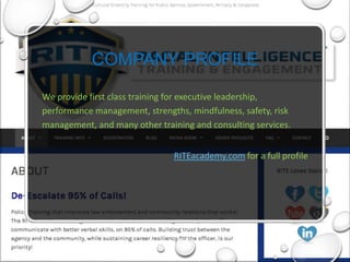 RITE Academy Training Brochure - Corporate, Military, Government ...