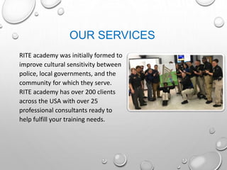 RITE Academy Training Brochure - Corporate, Military, Government ...