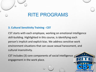 RITE Academy Training Brochure - Corporate, Military, Government ...
