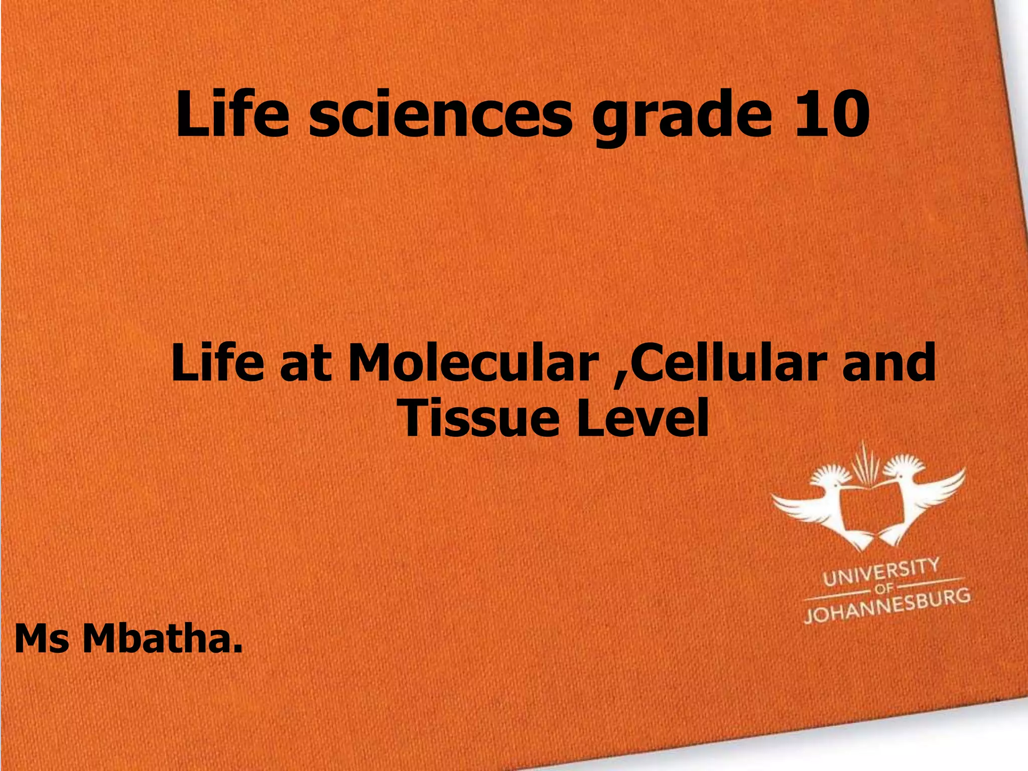 Life sciences grade 10 | PPTX