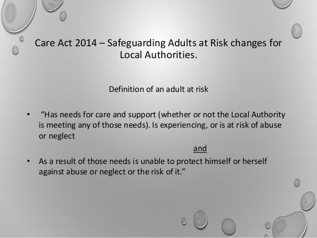 Safeguarding adults at risk from scams