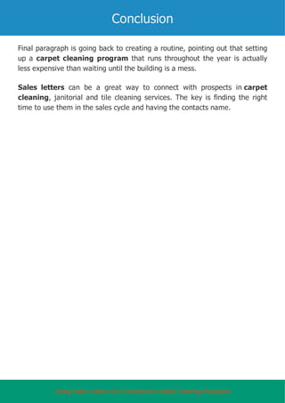 Sample Cleaning Sales Letter | PDF