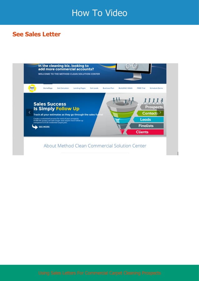 Sample Cleaning Sales Letter | PDF