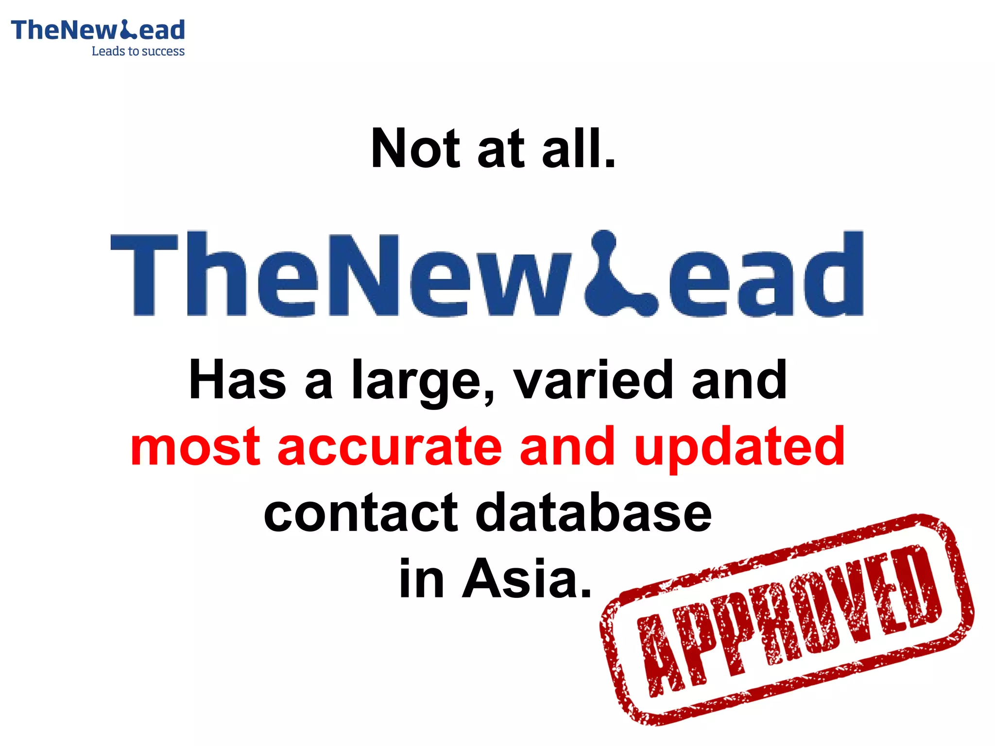 TheNewLead SouthEast Asian contacts | PPT