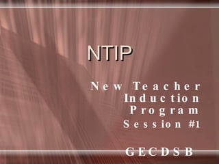 Secondary New Teacher Induction Program session 1A | PPT | Educational ...