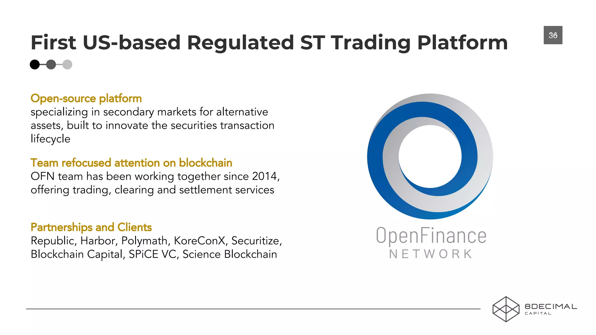 8 Decimal Capital Security Token Industry Overview | PDF