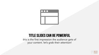 PowerPoint Ideas & Hacks: Title Slides | PDF