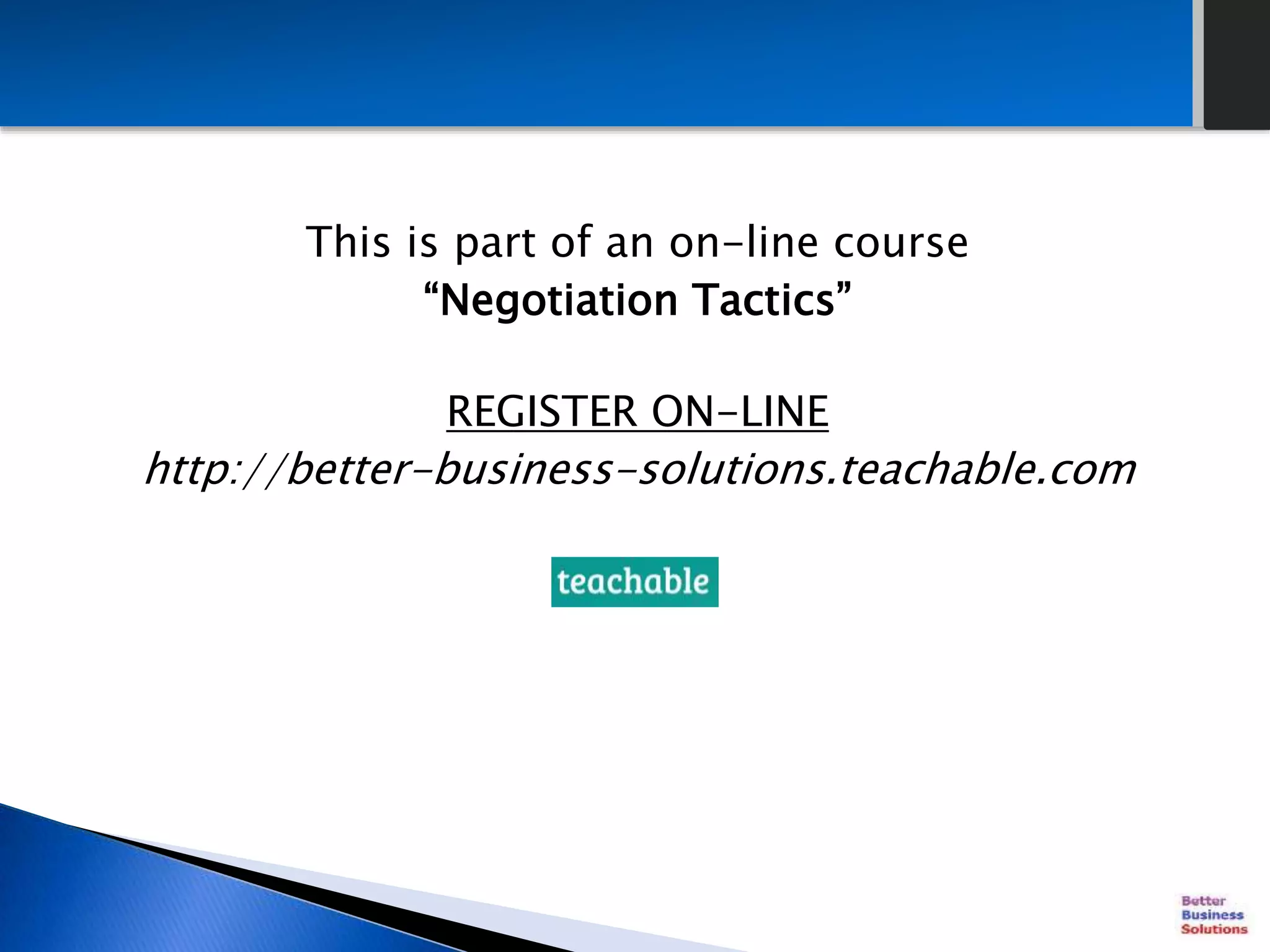 Negotiation - Sharing the Pie | PPTX
