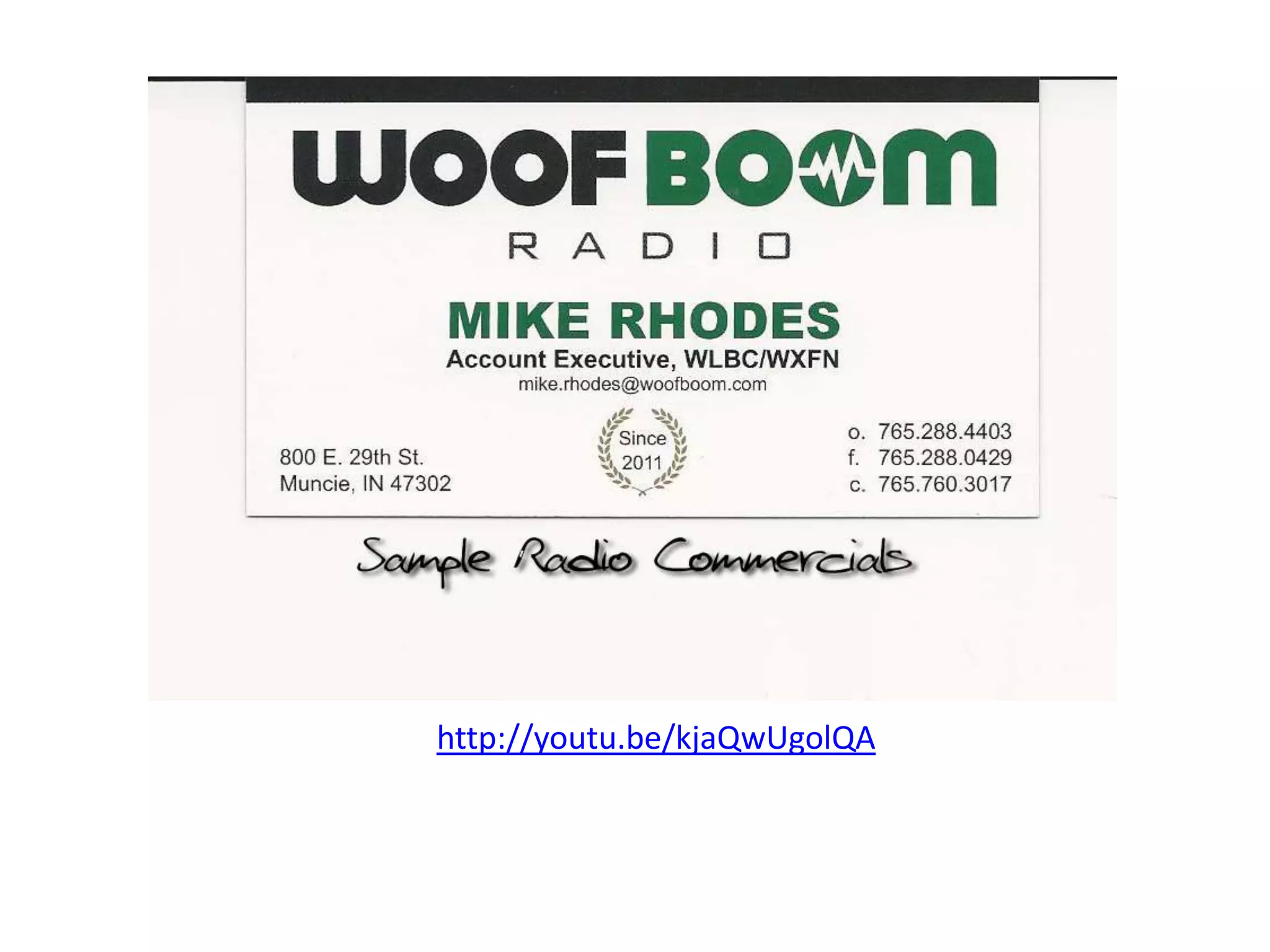 3 Minutes of Sample Radio Commercials | PPT