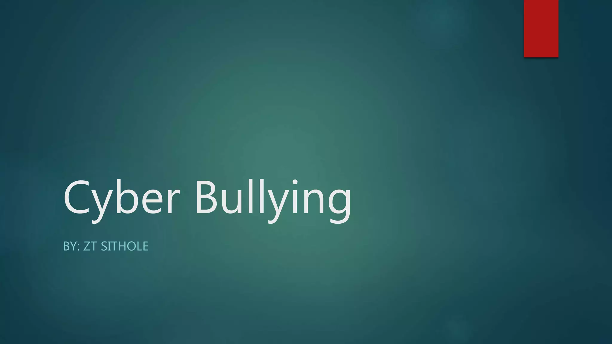 Cyber Bullying | PPT