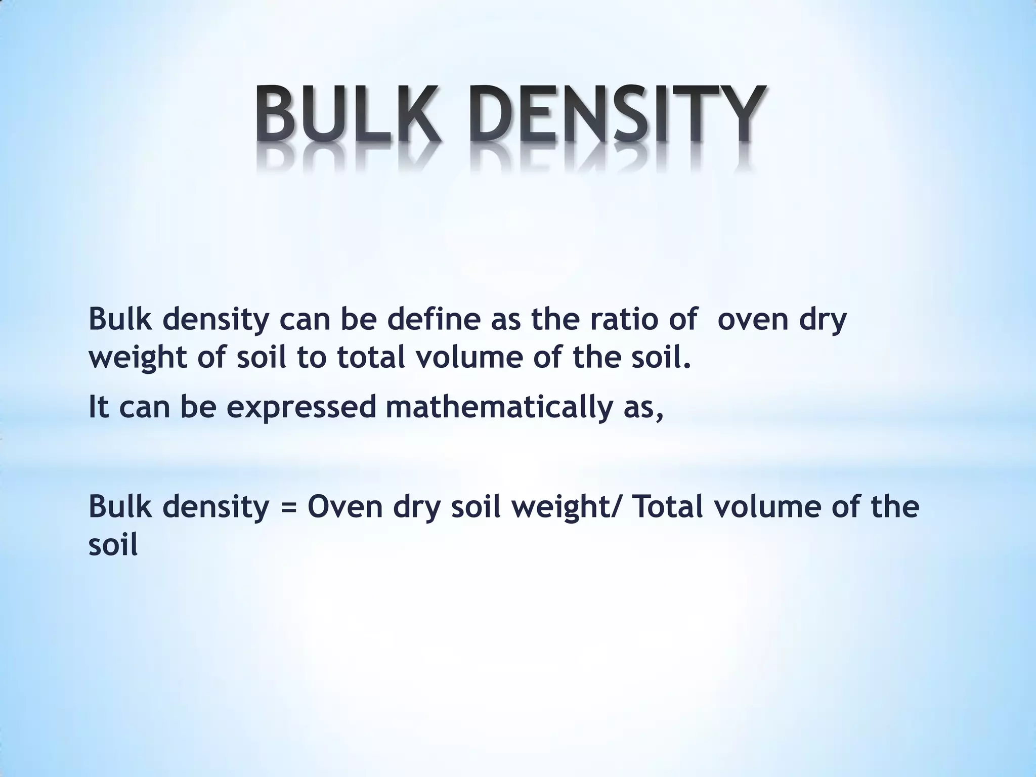 Soil Properties, Soil Porosity, Bulk Density and Particle Density | PDF