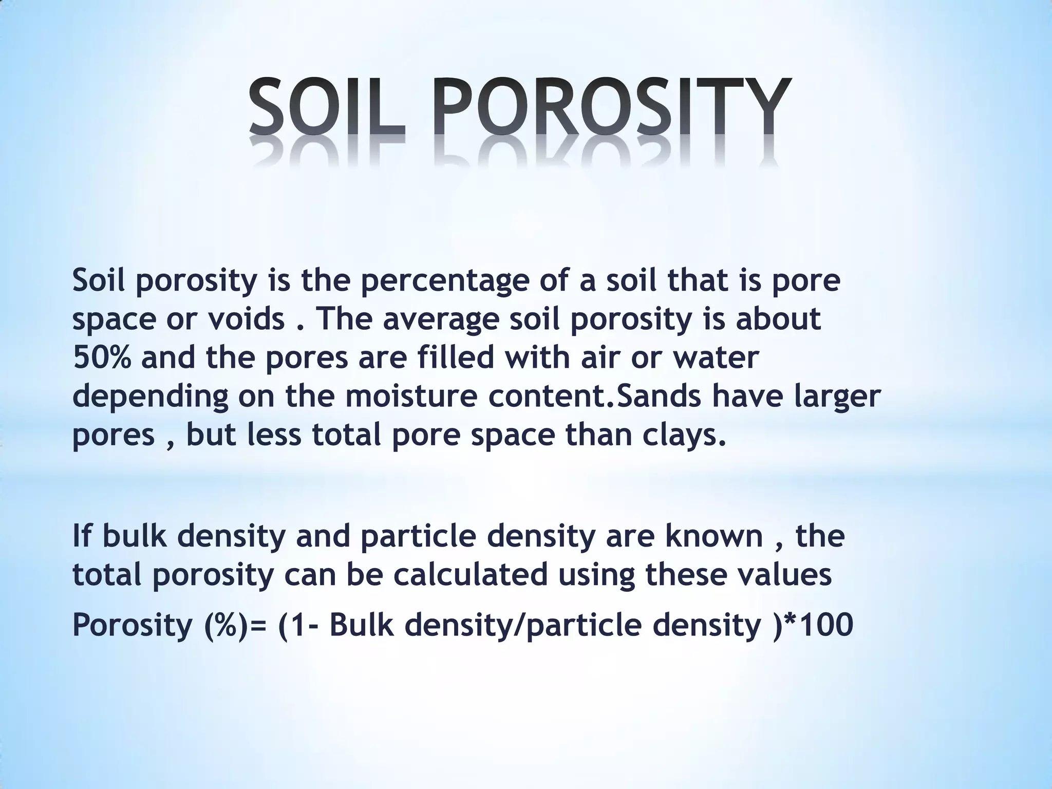 Soil Properties, Soil Porosity, Bulk Density and Particle Density | PDF