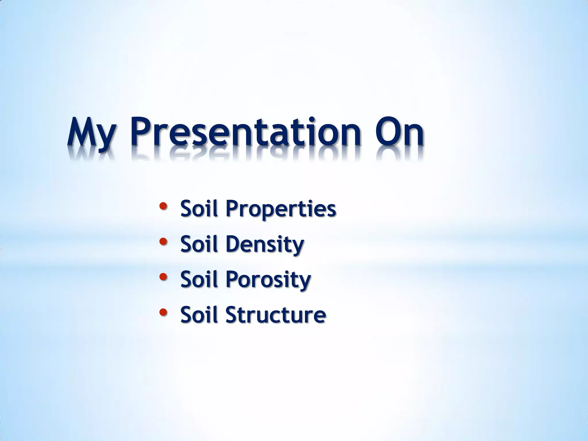 Soil Properties, Soil Porosity, Bulk Density and Particle Density | PDF