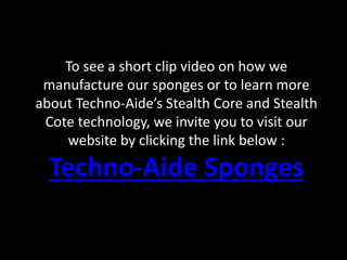 Techno-Aide Positioning Sponges | PPTX