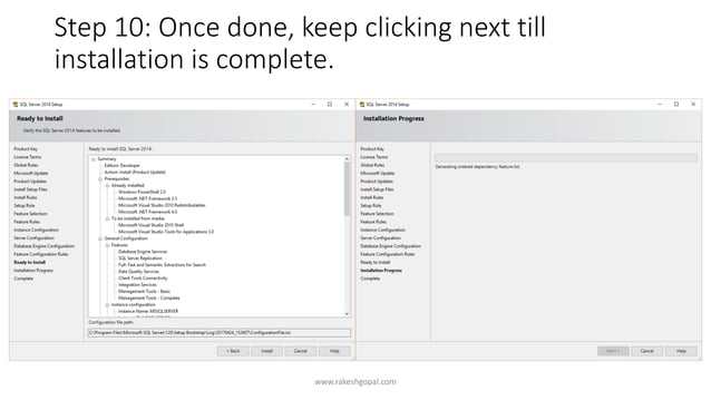 SSIS installation (Step by Step) | PPTX