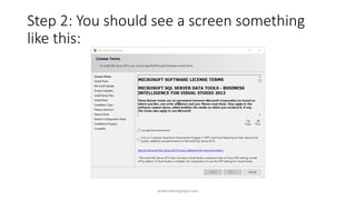 SSIS installation (Step by Step) | PPTX