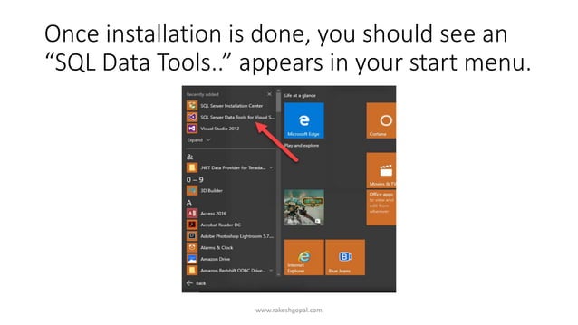 SSIS installation (Step by Step) | PPTX